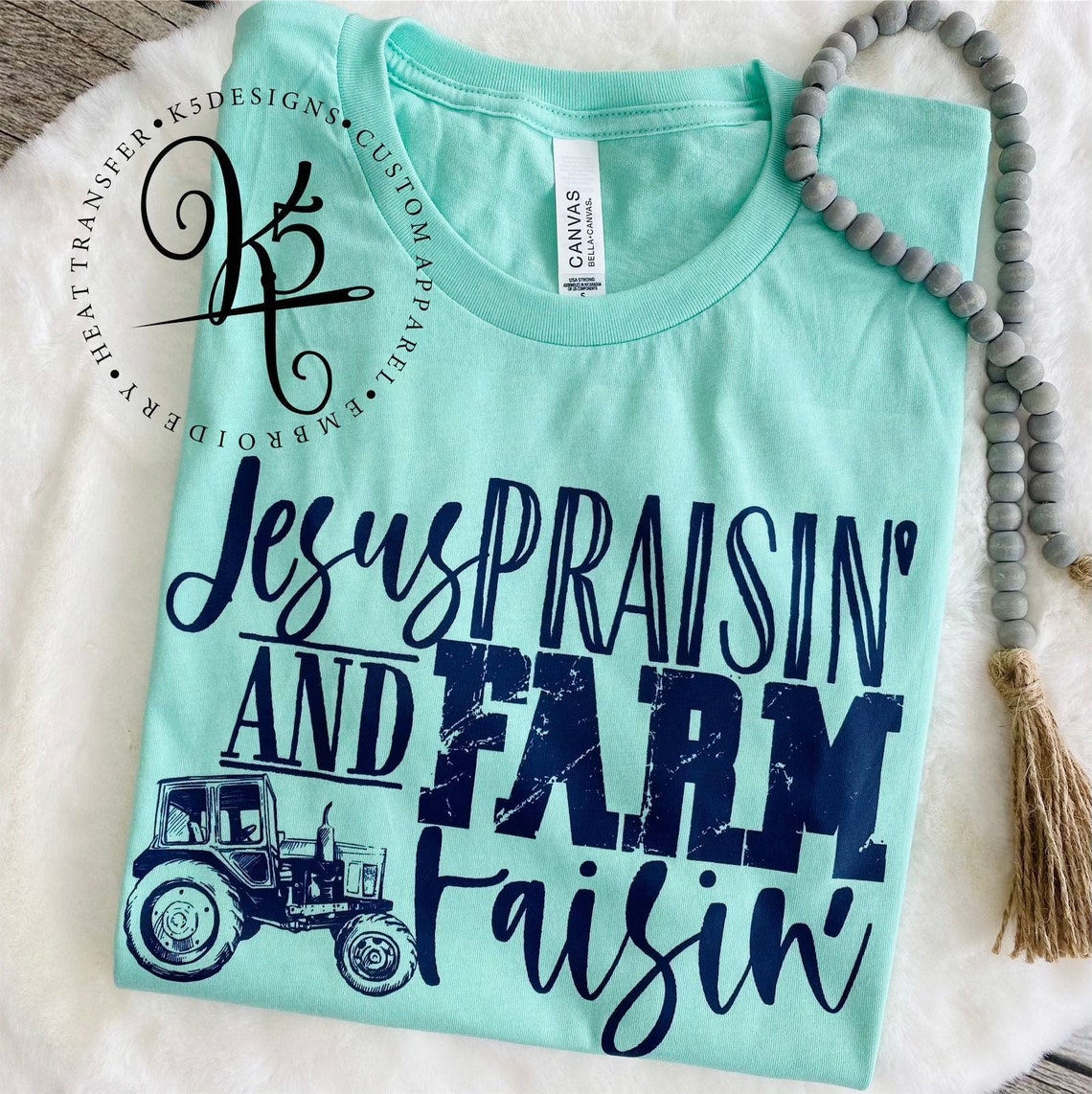 Jesus Praisin' and Farm Raisin' / Farm Shirt / Farm Chick / Country ...