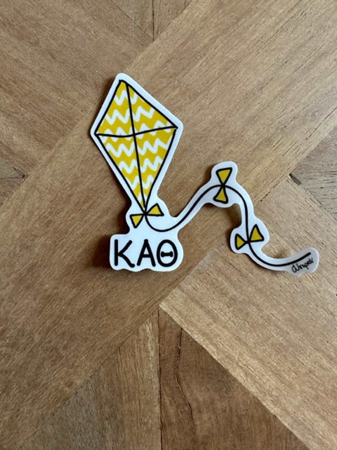 Kappa Alpha Theta Sorority Kite Die Cut Sticker - Etsy