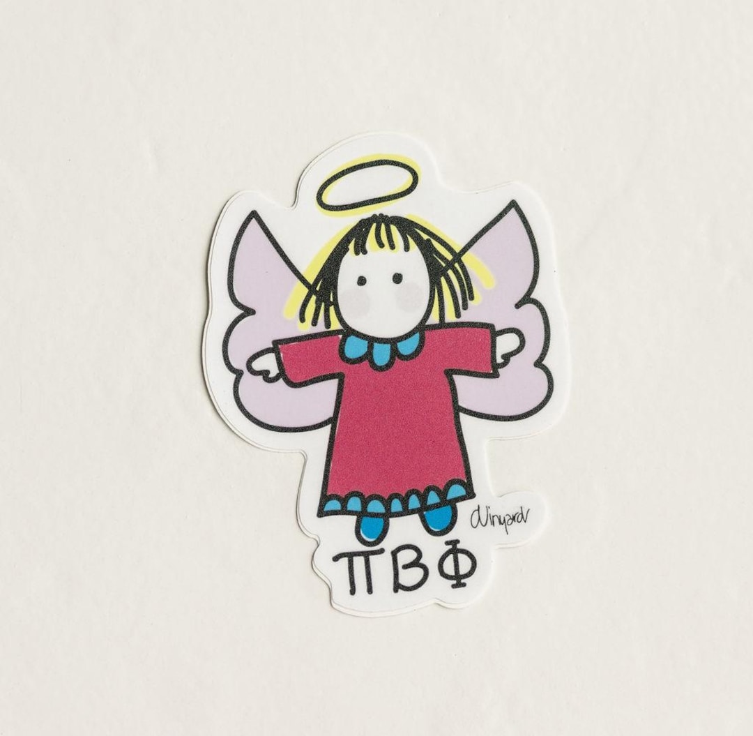 Pi Beta Phi Sorority Angel Die Cut Sticker - Etsy