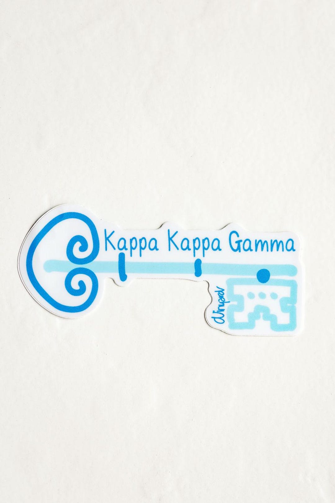 Kappa Kappa Gamma Sorority Key Die Cut Sticker - Etsy