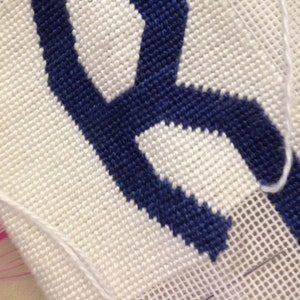 Custom Monogram Needlepoint Canvas - Etsy