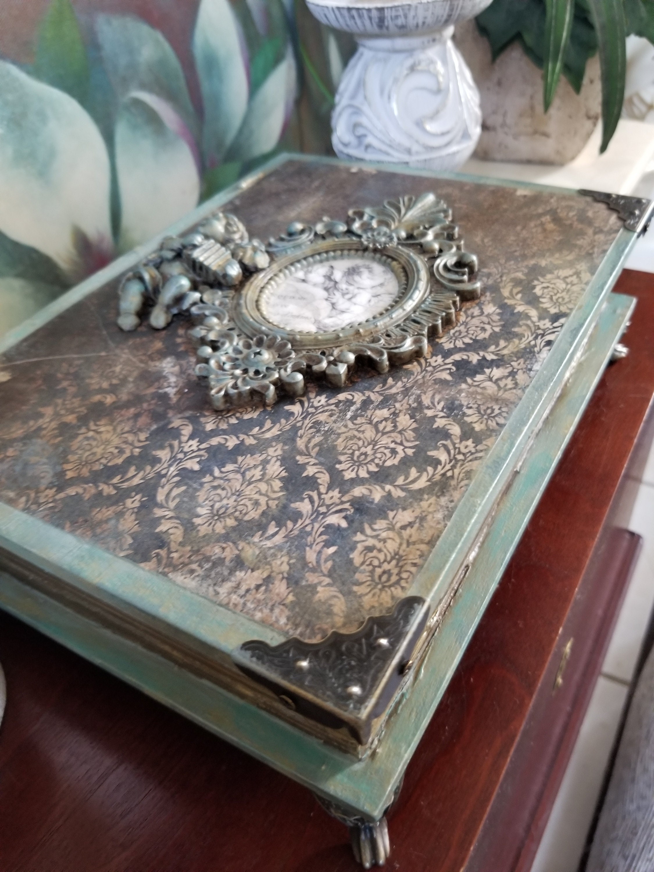 Hand Crafted Keepsake Box Decorative Box Decoupage Box Trinket Box ...