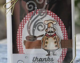 Chef thank you card | Etsy