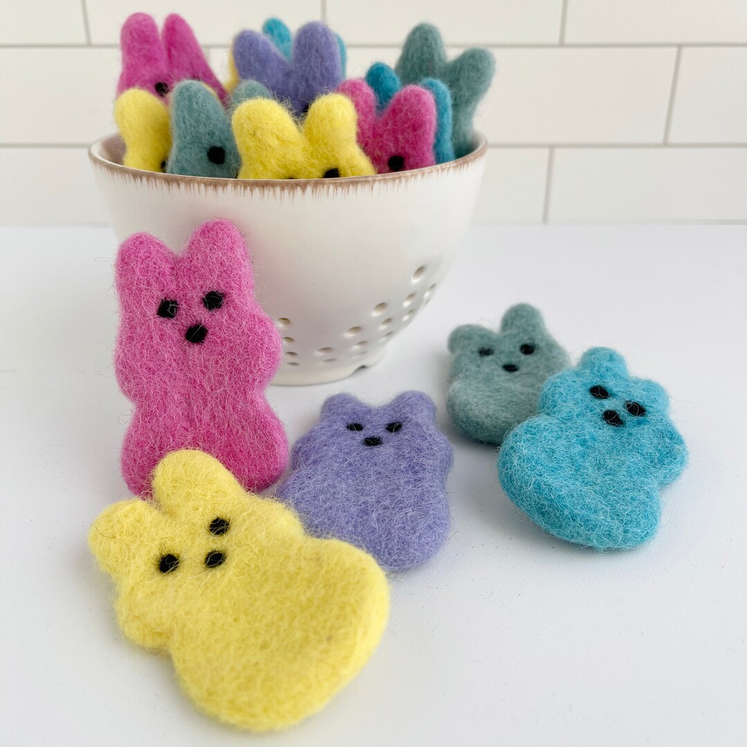 Felt Peeps - Bunny Peeps - Peep Garland - Felt Bunny - Easter Decor ...