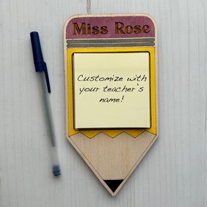 Teacher Gift - Teacher Sticky Note - Custom Teacher Gift - Sticky Note ...