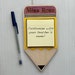 Teacher Gift Teacher Sticky Note Custom Teacher Gift - Etsy