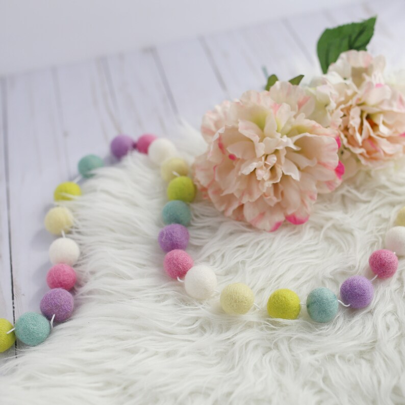 Spring Garland - Mother's Day Decor - Easter Garland - Pastel Decor ...