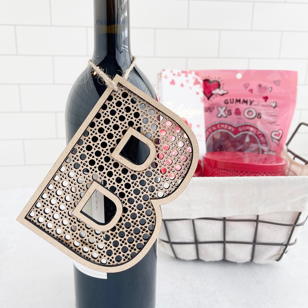 Cane Letter - Rattan Letter - Cane Tag - Rattan Tag - Valentine Tag ...