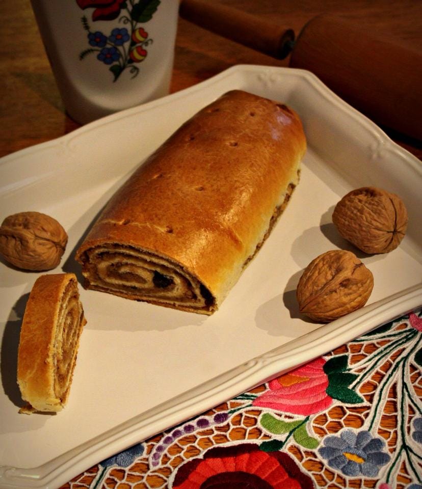 Hungarian Walnut or Poppy Seed Filled Rolls, Handmade, Traditional ...