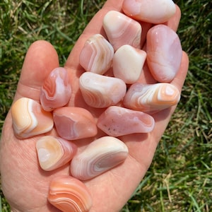 Apricot Agate Tumbled Stone - Multiple Sizes Available - Tumbled Pink ...
