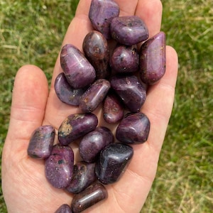 Ruby Tumbled Crystal - Multiple Sizes Available - Polished Ruby ...