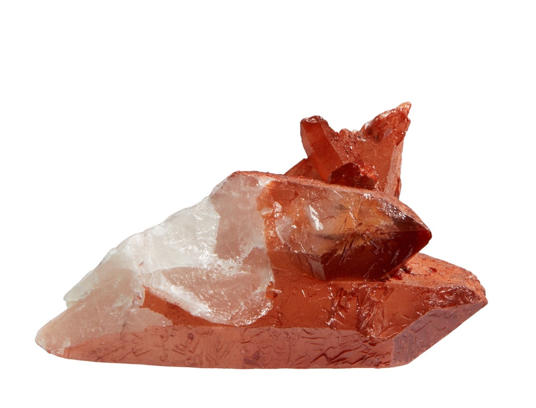 Red Quartz Cluster - Hematoid Quartz Crystal Cluster - Red Quartz ...
