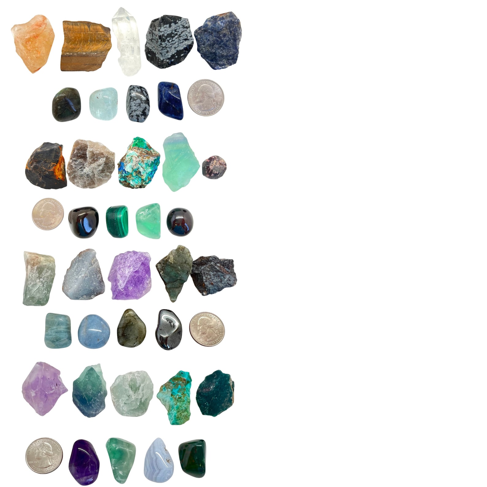 Zodiac Crystal Set 12 Zodiac Signs Crystal Set Healing Crystals ...