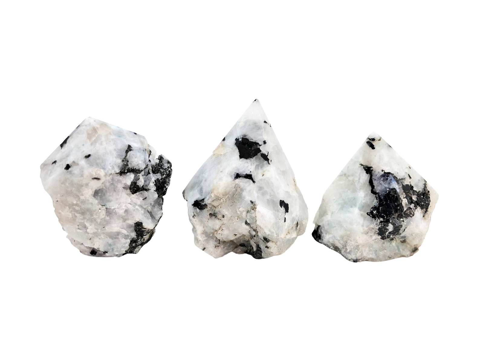 Rainbow Moonstone Point standing Moonstone Crystal Point | Etsy