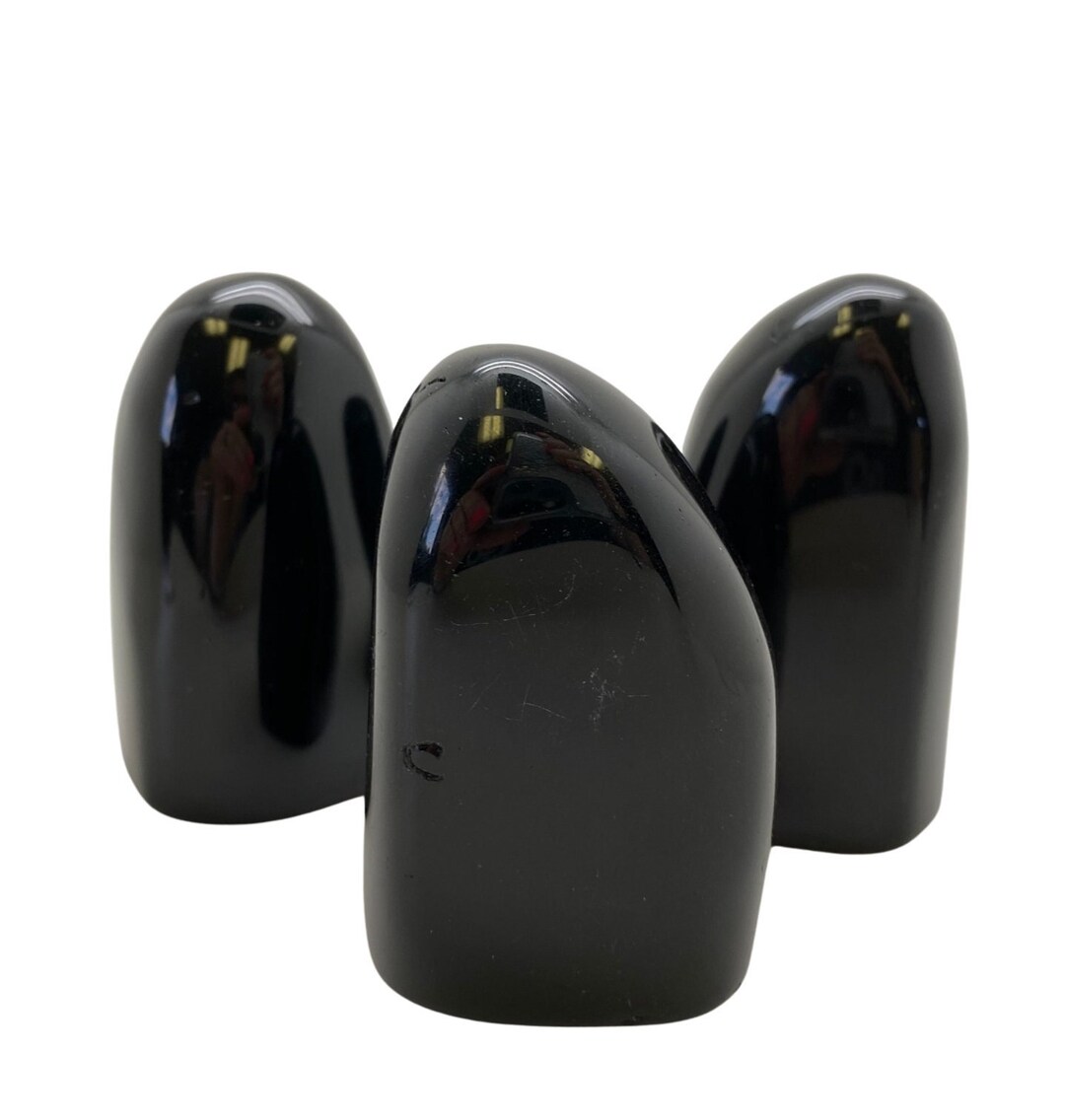 Polished Black Obsidian Stone Freeform (2.25"-3.25") Polished Black ...