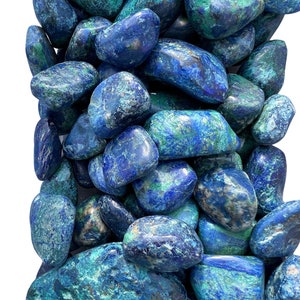 Azurite Tumbled Crystal - Grade AA - Multiple Sizes Available - Tumbled ...