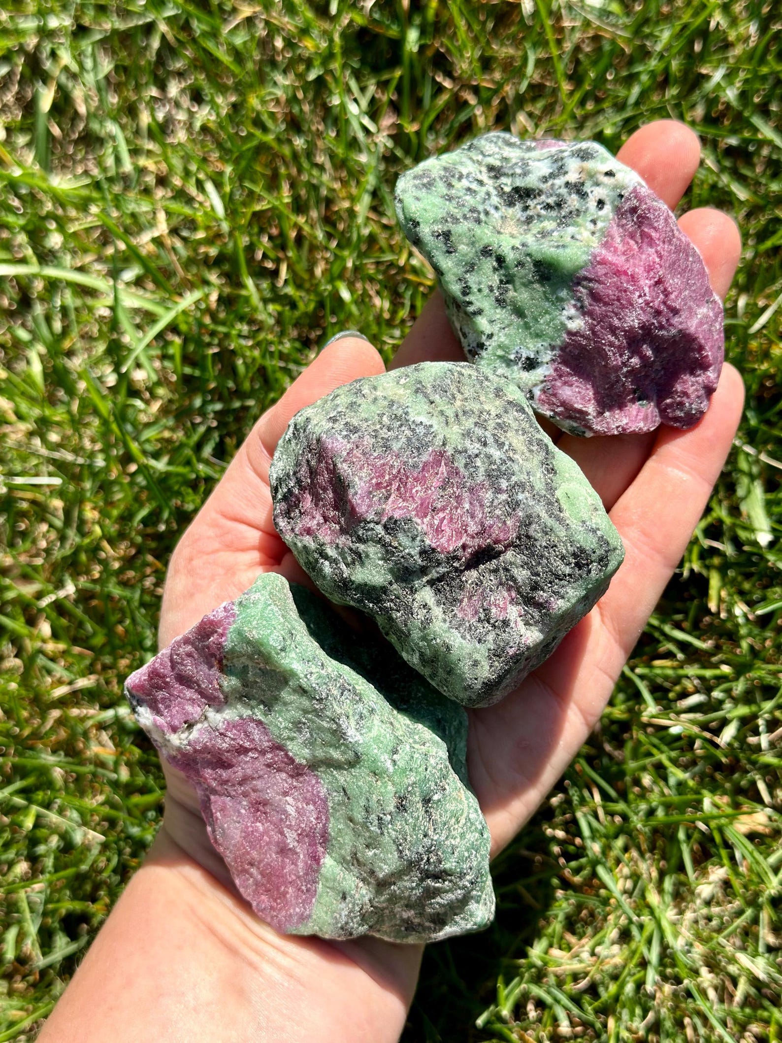Raw Ruby in Zoisite Crystal (AA Grade) - Rough Ruby Zoisite Crystal ...