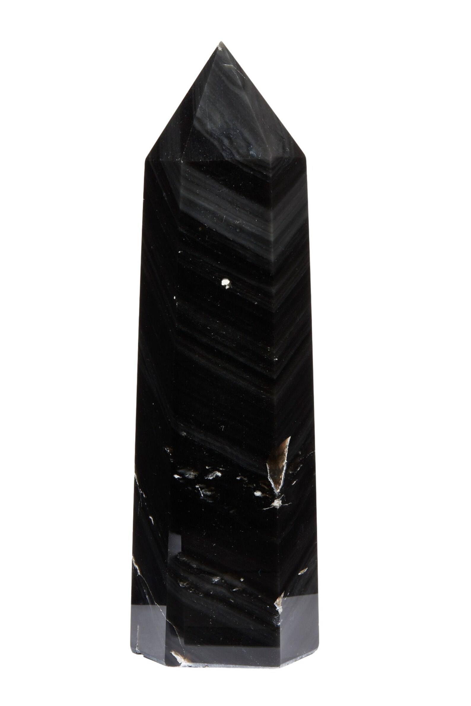 Black Obsidian Stone Point Black Obsidian Crystal Point - Etsy