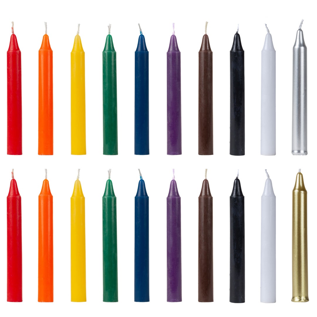 4 Ritual Candle Set 20 Pack Chime Candle Set Spell Candles Colorful ...