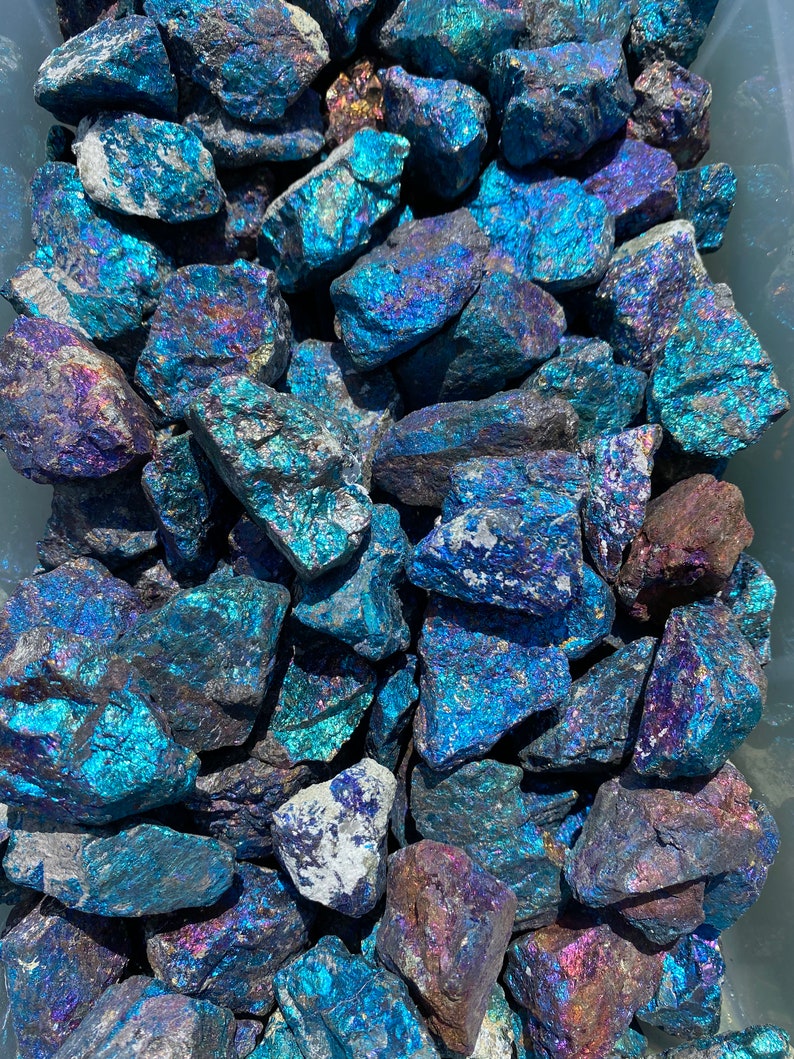 Raw Peacock Ore Crystal Raw Chalcopyrite Stone Healing - Etsy