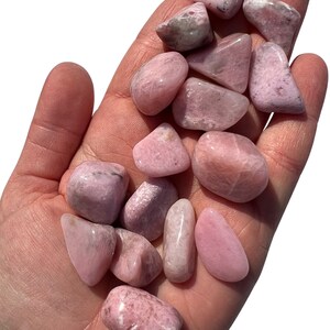 Pink Petalite Tumbled Stone - Multiple Sizes Available - Polished Pink ...