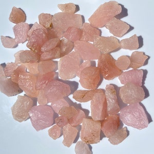 Raw Morganite Stone - Pink Morganite Crystal - Natural Pink Morganite ...