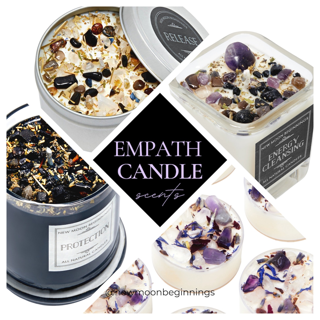 Empath Protection Candles - Intention Candle - Empath Candles ...