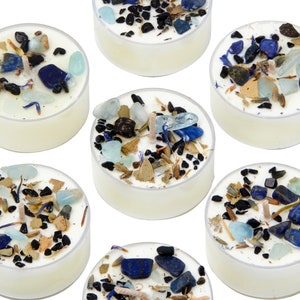 Tranquility Candles - Crystal & Herb Candles - Vanilla Aromatherapy ...
