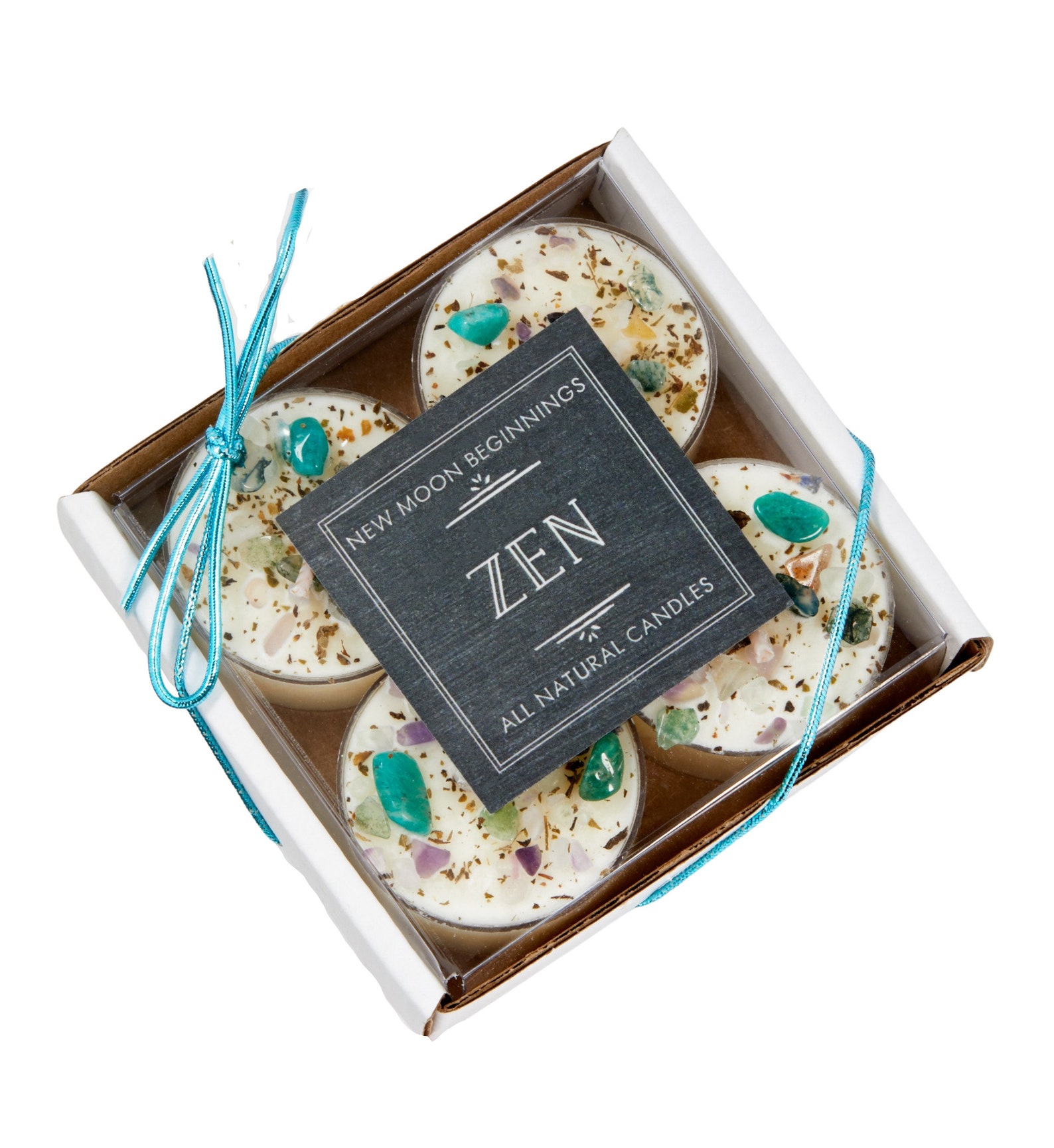 Zen Candles Relaxation Candles Crystal & Herb Candles - Etsy