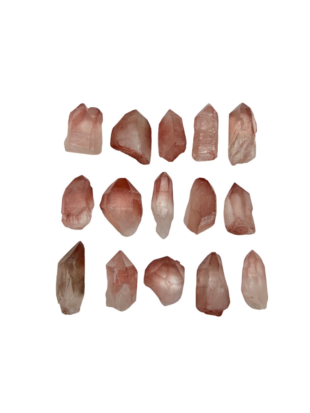 Pink Lemurian Quartz Crystal Point (0.5" - 2.5") Pink Lemurian Quartz ...