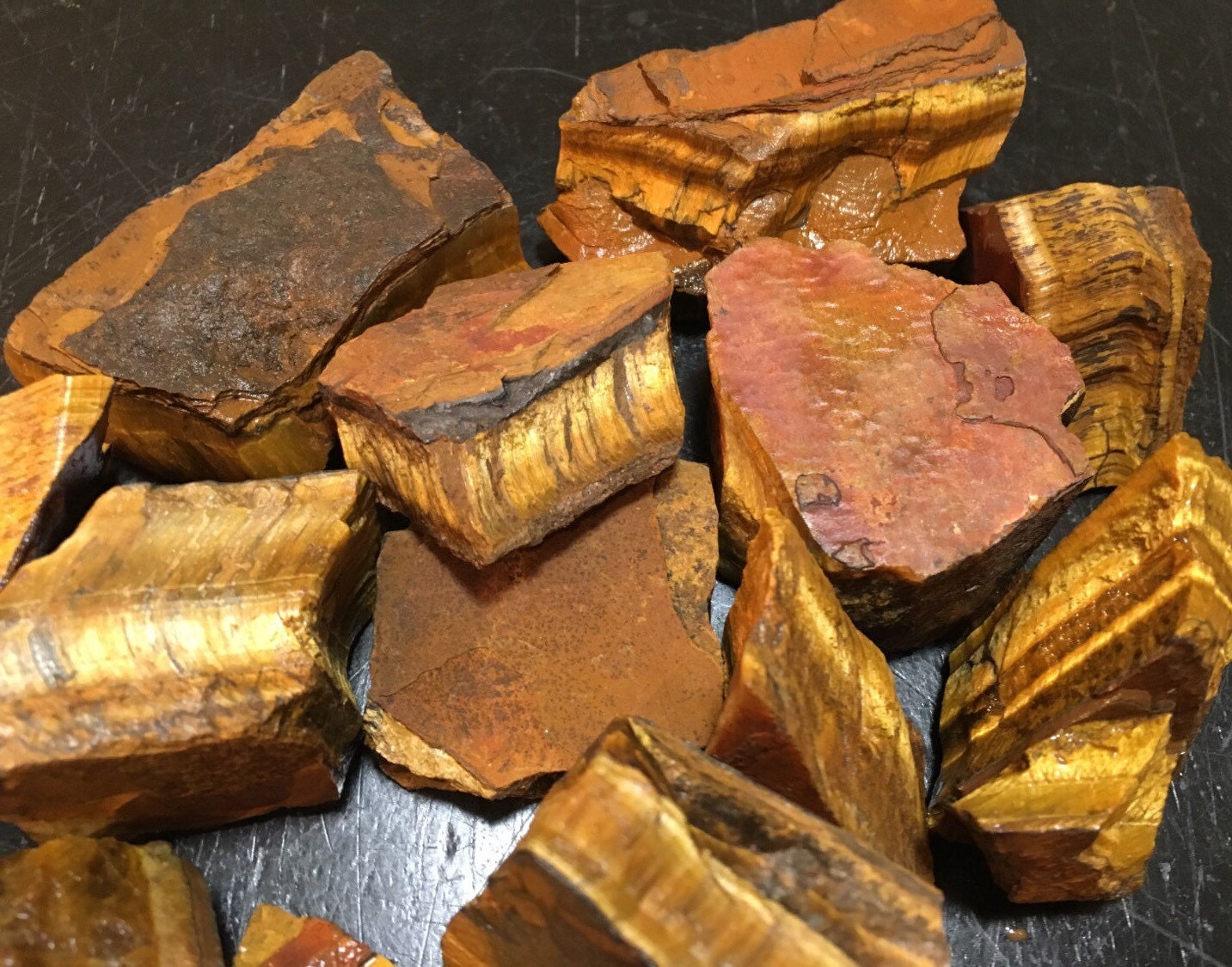 Raw Tigers Eye Crystal Golden Tiger Eye Stone Healing - Etsy