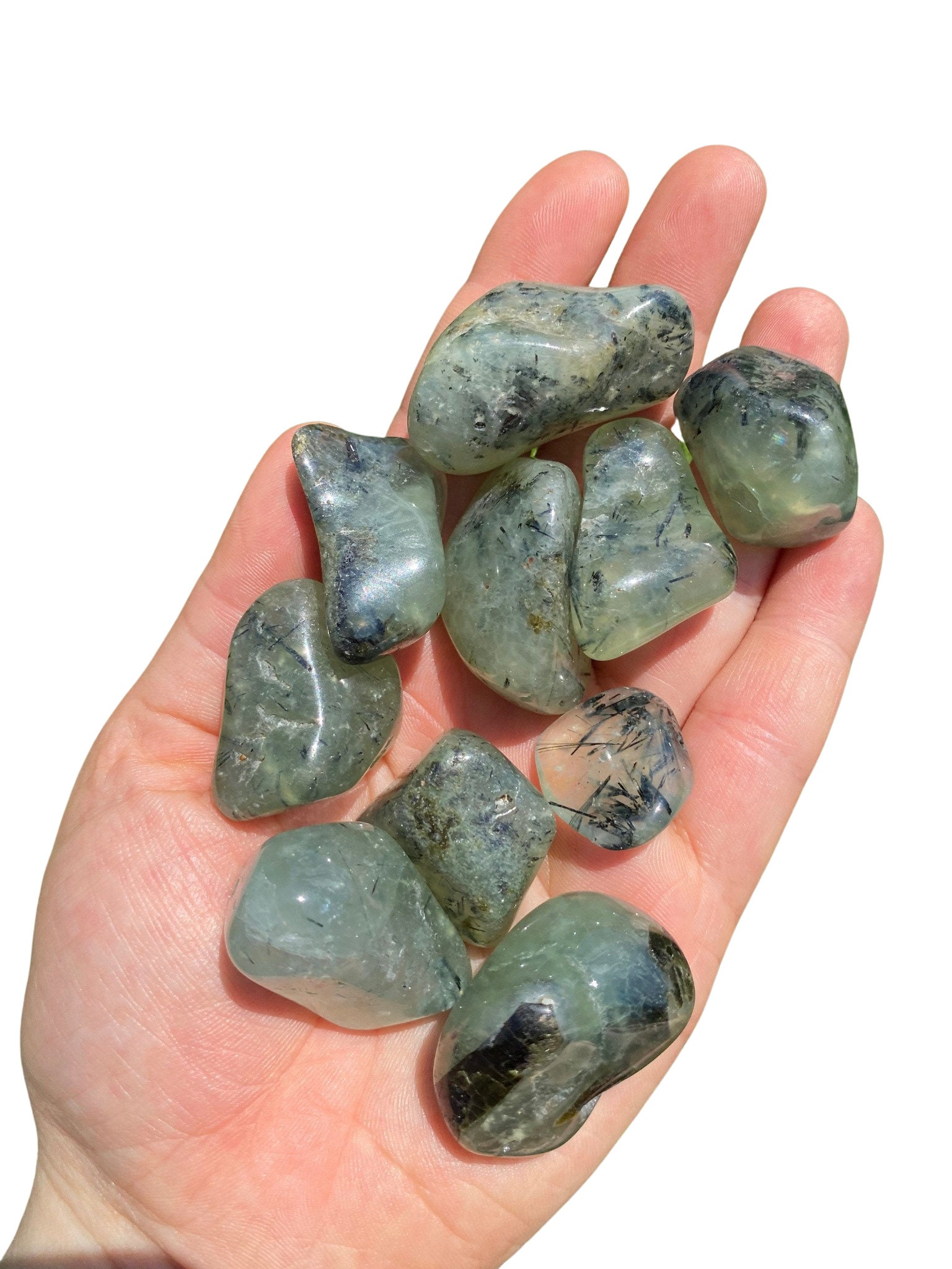 Prehnite Tumbled Stone Multiple Sizes Available Extra - Etsy