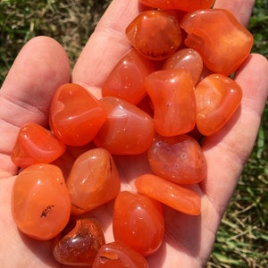 Carnelian Tumbled Crystal - Multiple Sizes Available - Polished ...