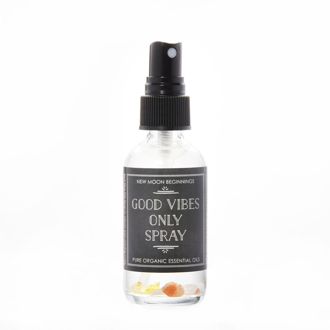 Good Vibes Only Spray - Organic Essential Oils - Positive Energy ...