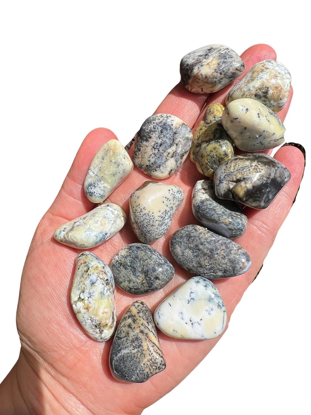 Tumbled Dendritic Opal Stone - Multiple Sizes Available - Tumbled ...
