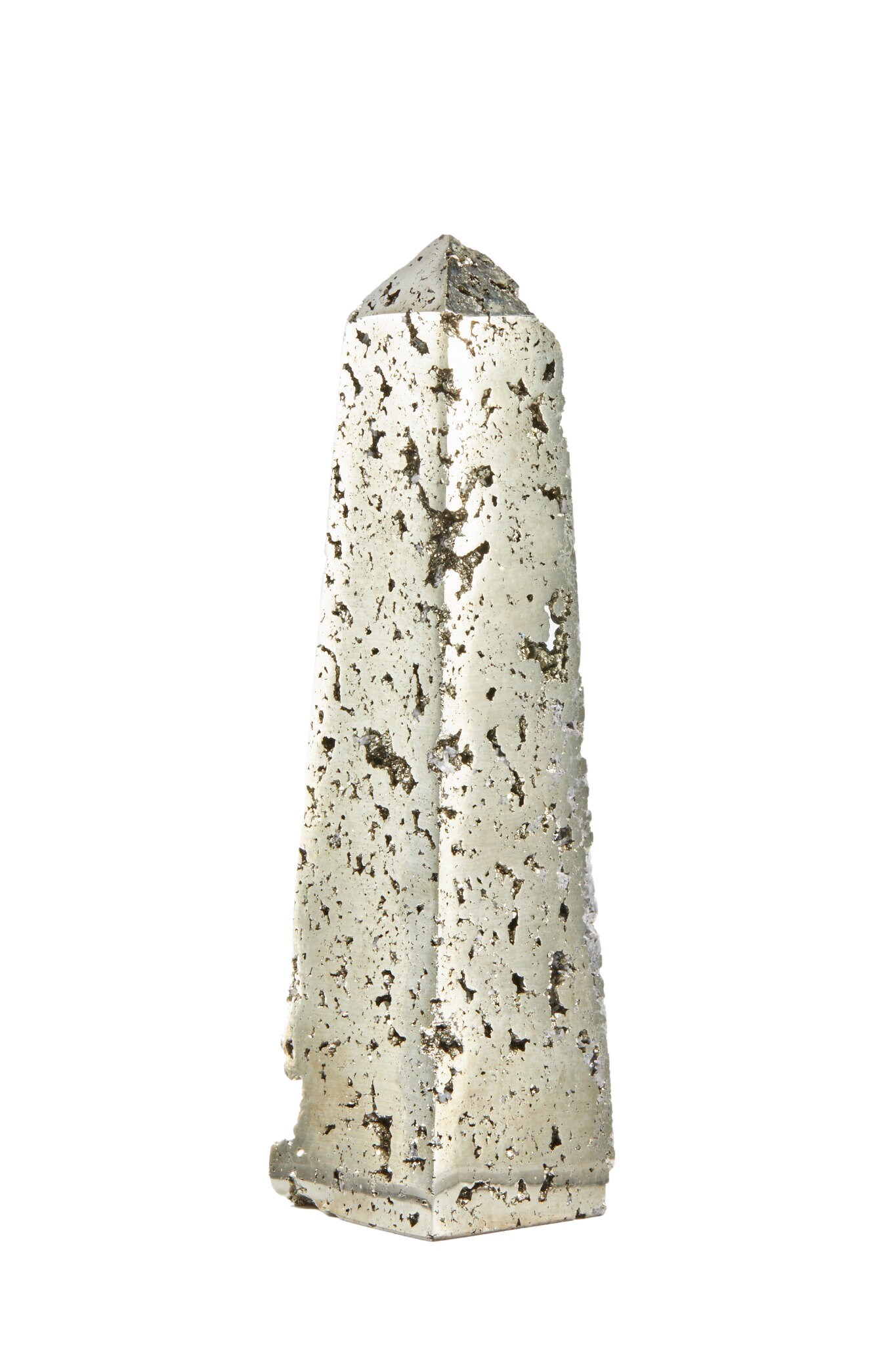 Polished Pyrite Obelisk - Large Pyrite Stone Tower - One of a Kind ...