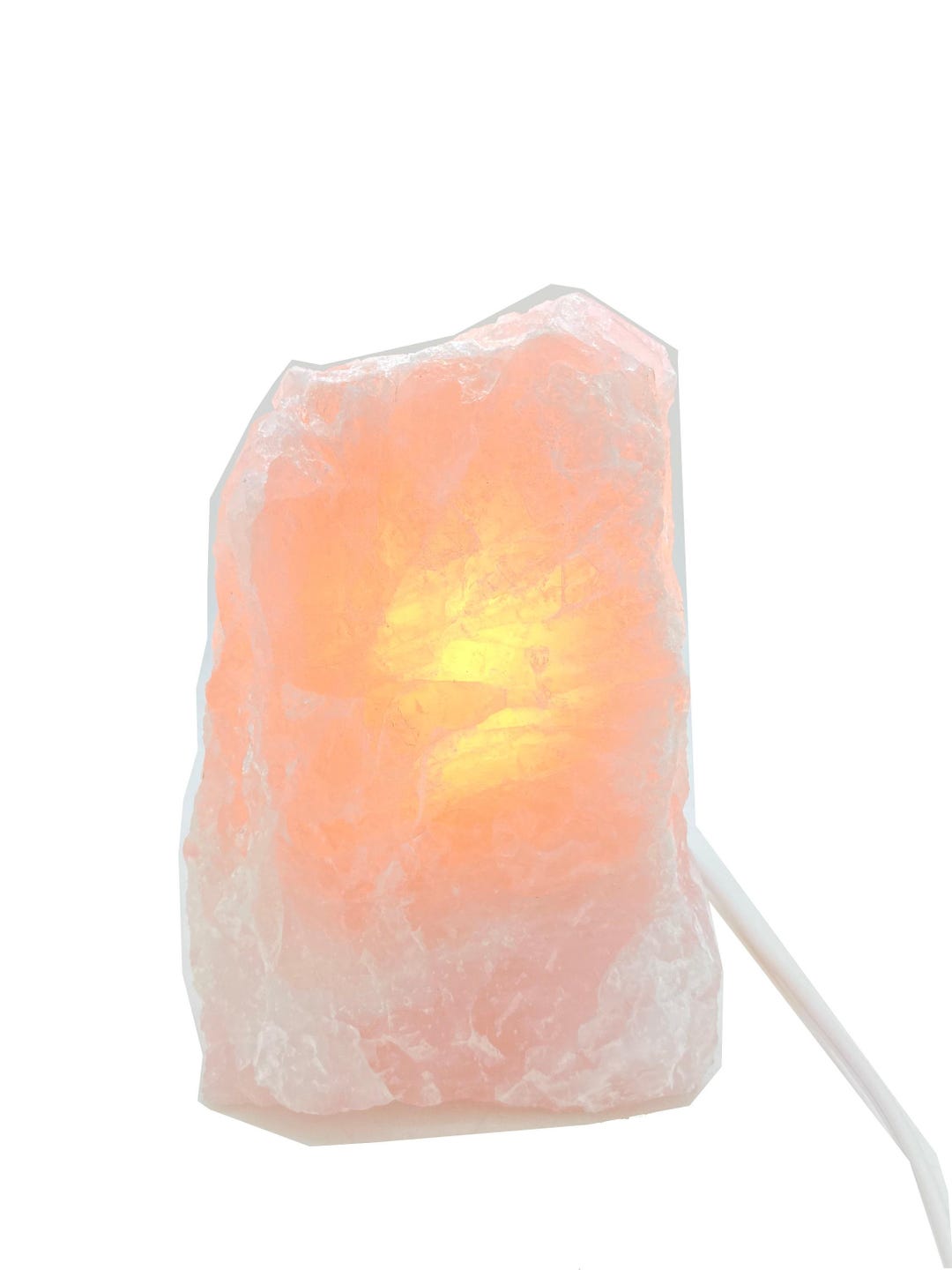 Rose Quartz Lamp - Stone Lamp - Rose Quartz Stone Tower - 6" Rose ...
