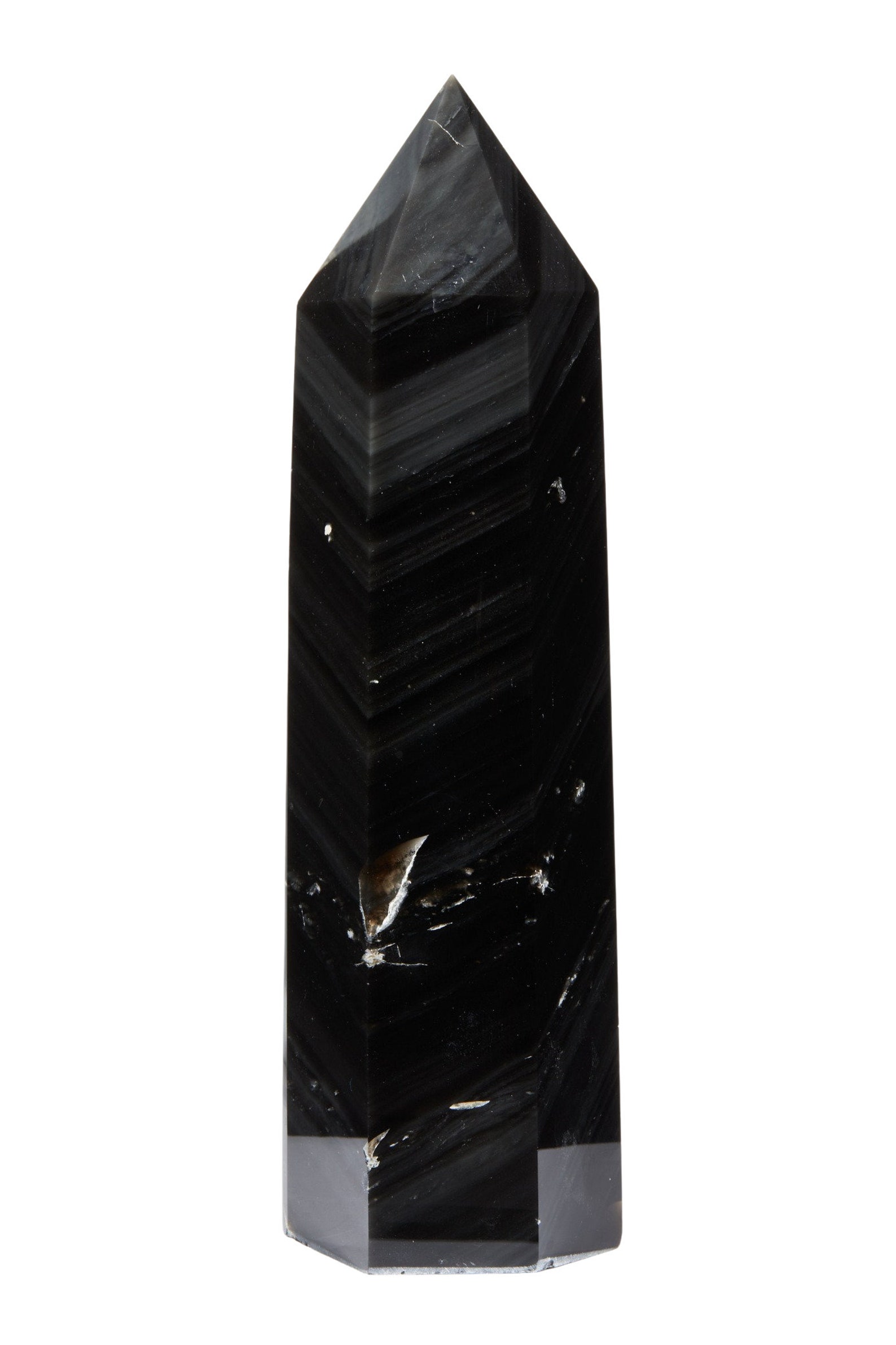 Black Obsidian Stone Point Black Obsidian Crystal Point - Etsy