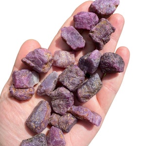 Raw Ruby Crystal (1g to 55g) - Grade AAA - Natural Ruby Stone - Rough ...