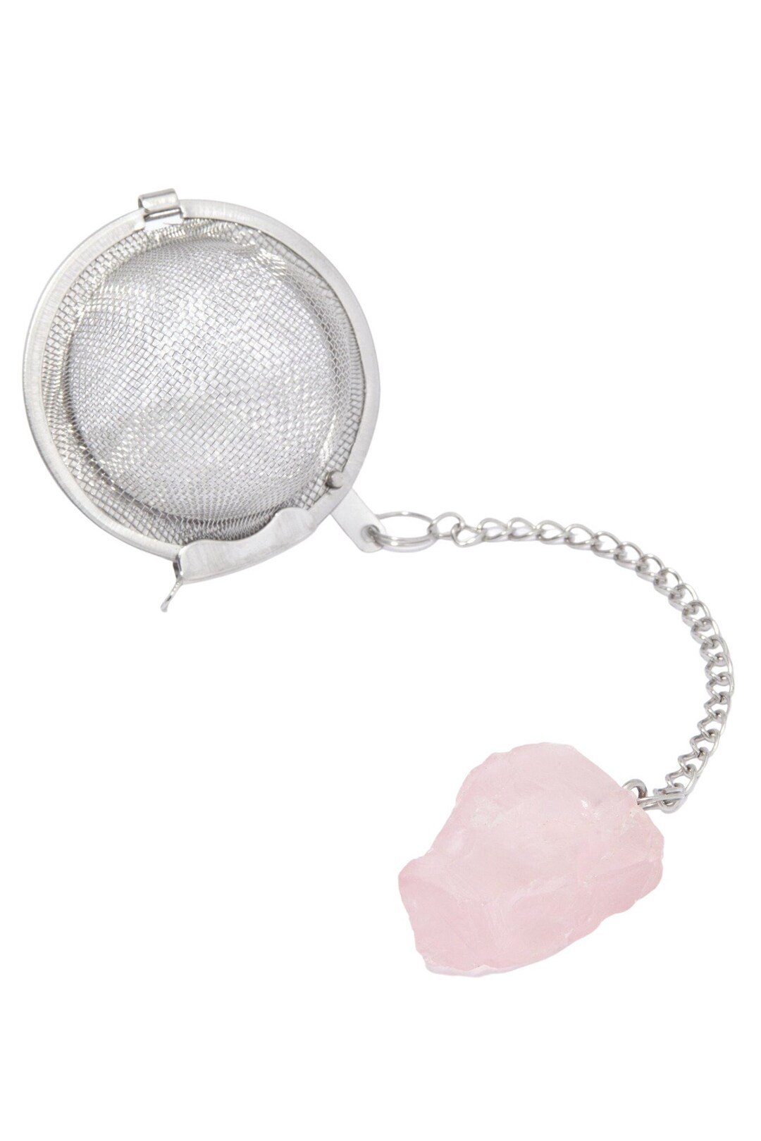 Raw Rose Quartz Crystal Tea Infuser Tea Steeper Rose Quartz Tea ...