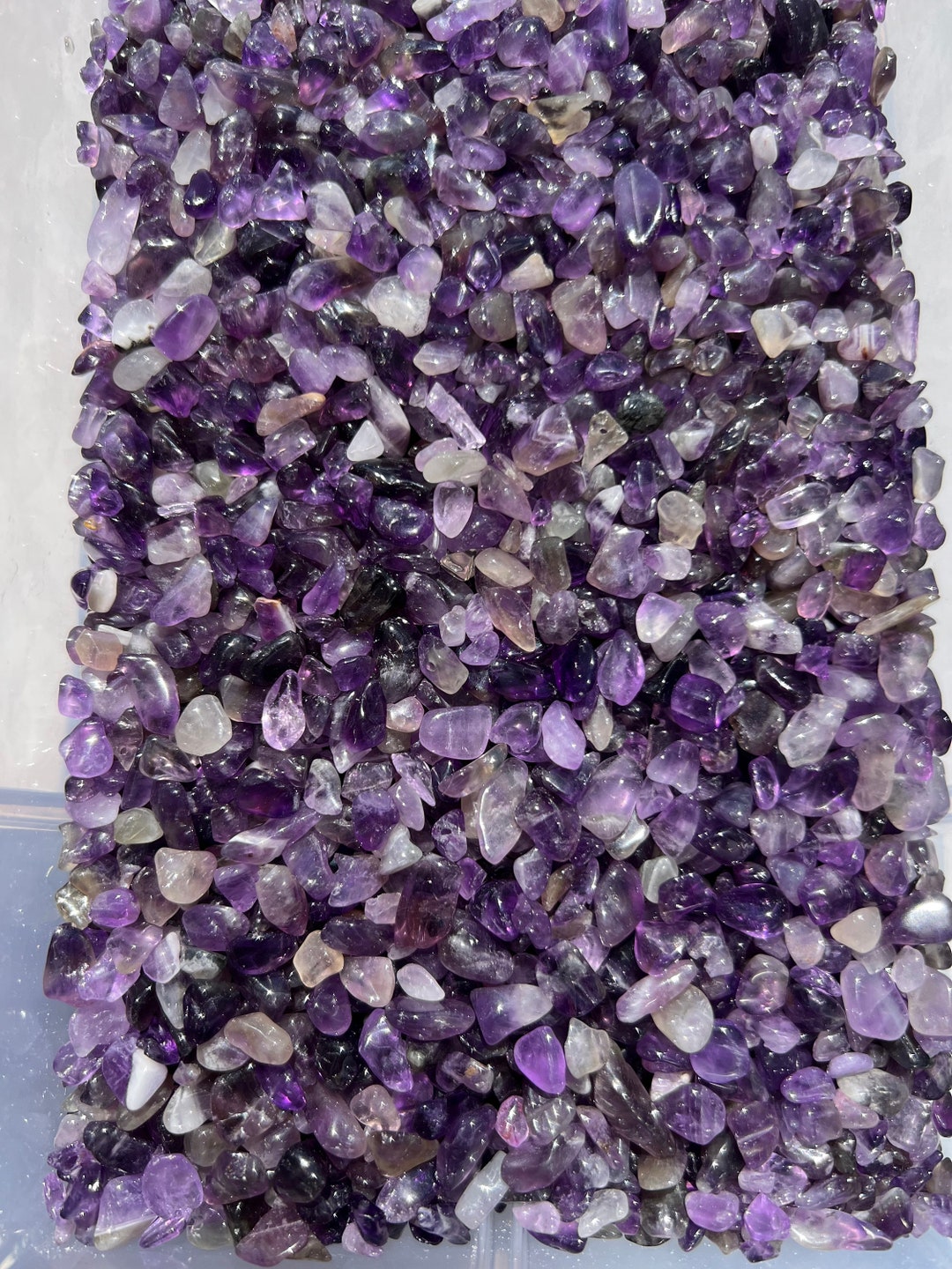 Bulk Amethyst Polished Chips (5mm - 7mm) - Polished Amethyst Chips ...