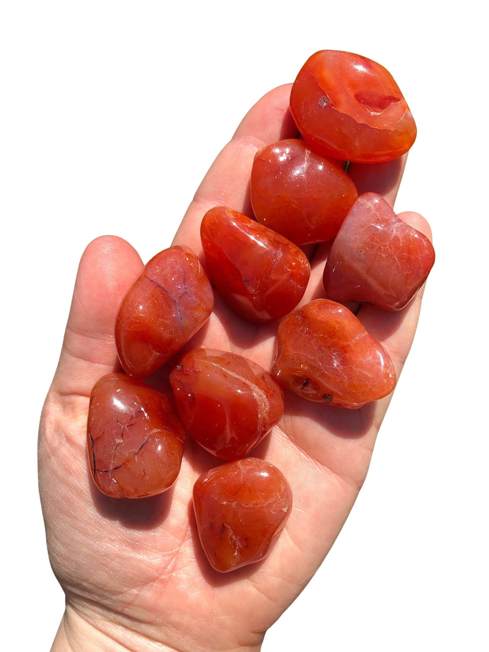 Carnelian Tumbled Stone Multiple Sizes Available Tumbled Etsy