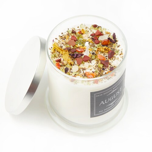 August Candle Handmade Birthstone & Birth Month Candle | Etsy