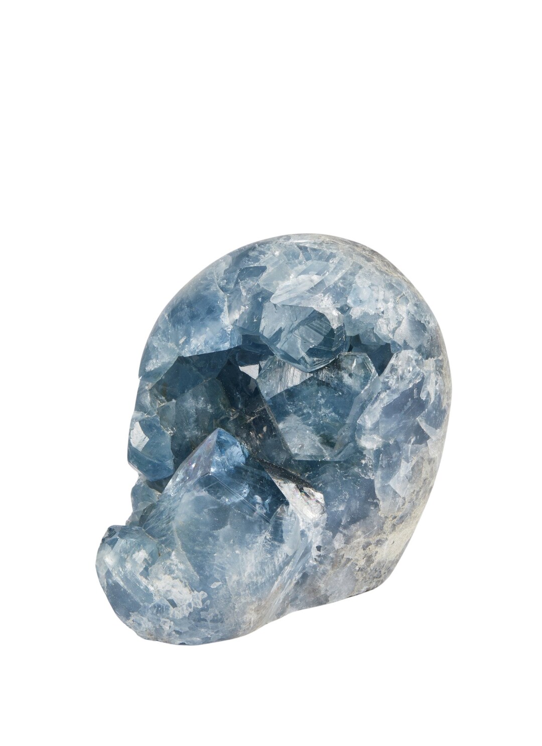 Raw Celestite Cluster - Standing Crystal Cluster - Blue Celestite Geode ...