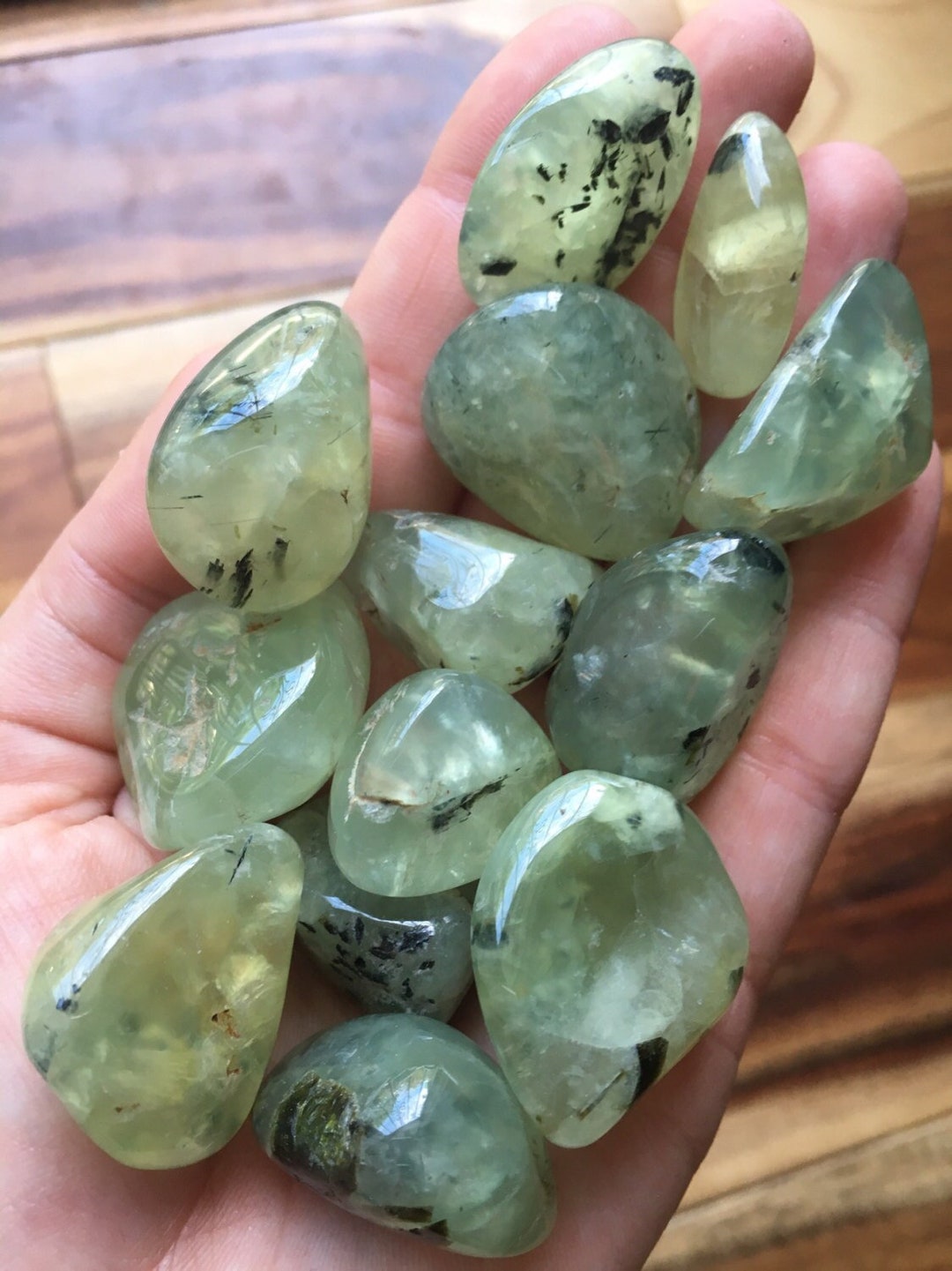 Prehnite Tumbled Stone - Multiple Sizes Available - Extra Quality ...