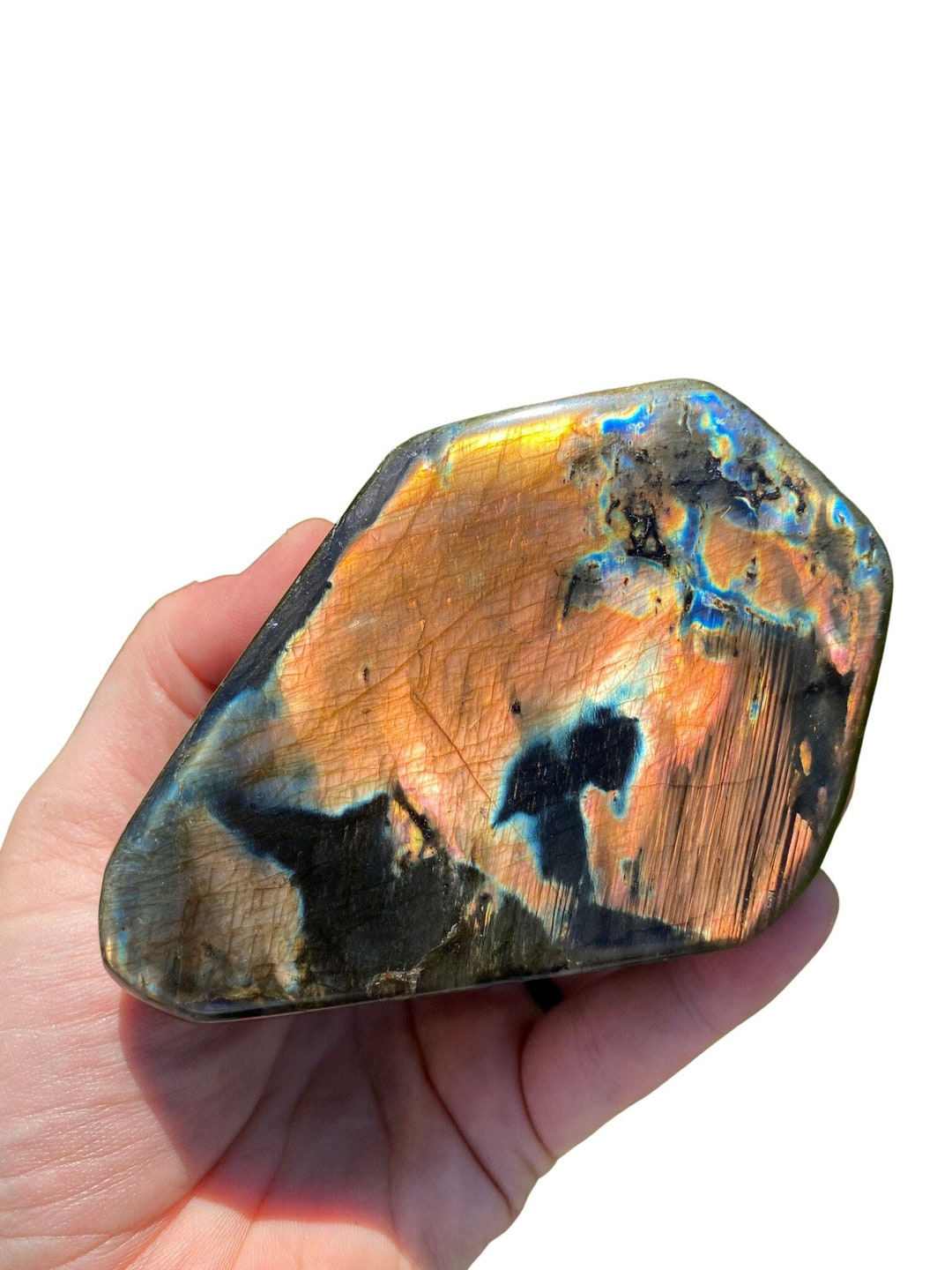 Standing Spectrolite Stone - Large Labradorite Crystal - Extra Quality ...