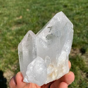 Standing Clear Quartz Point Clusters Raw Clear Quartz Crystal Cluster ...