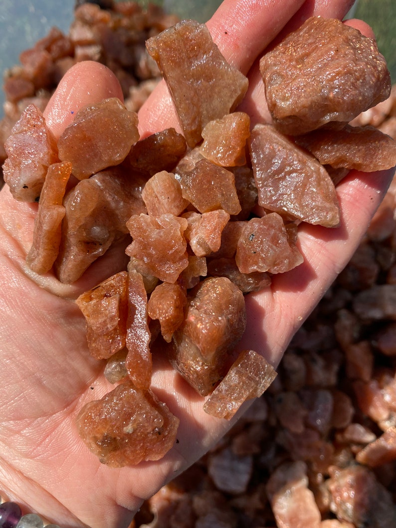 Raw Sunstone Crystal Grade AAA Raw Sunstone Stone Rough - Etsy