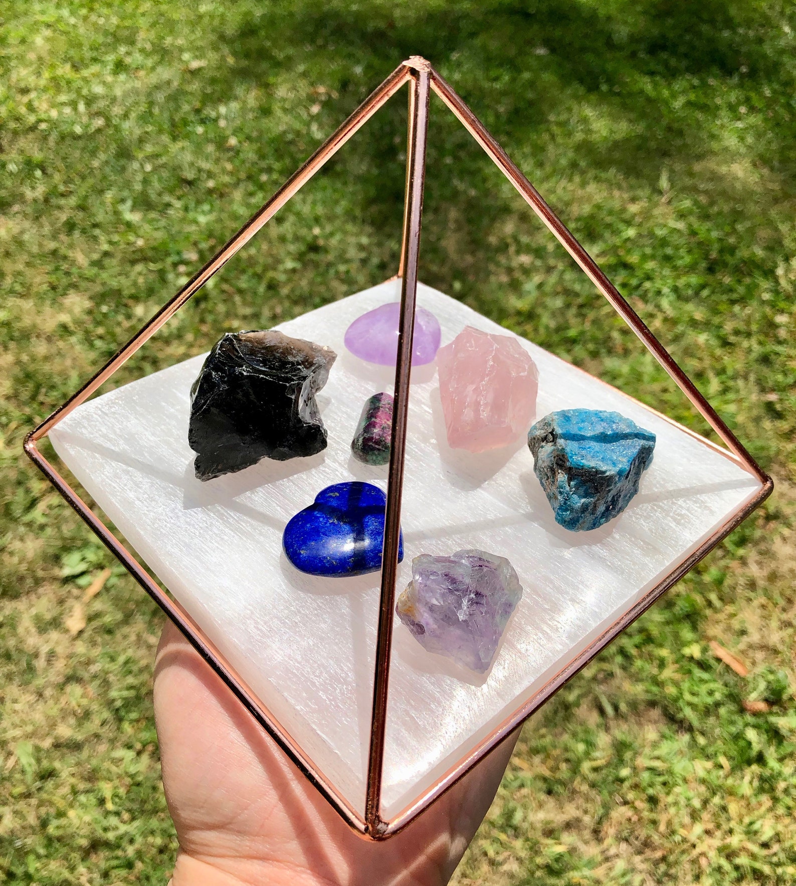 Copper Pyramid Copper Charging Pyramid charge your healing | Etsy