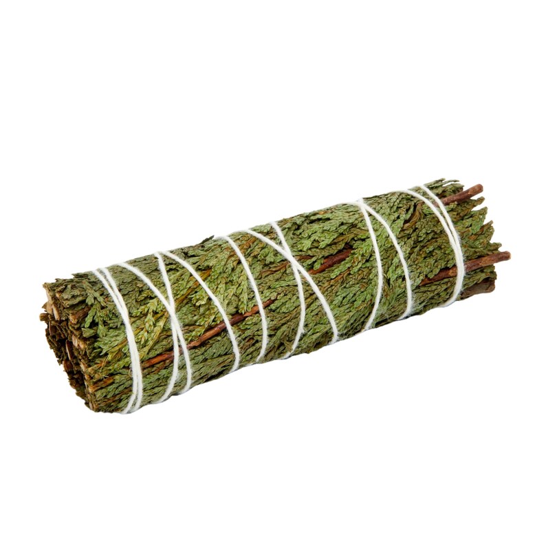 Cedar Stick - 4" Dried Cedar Herb Bundle - Cedar Wand - Cedar Incense ...
